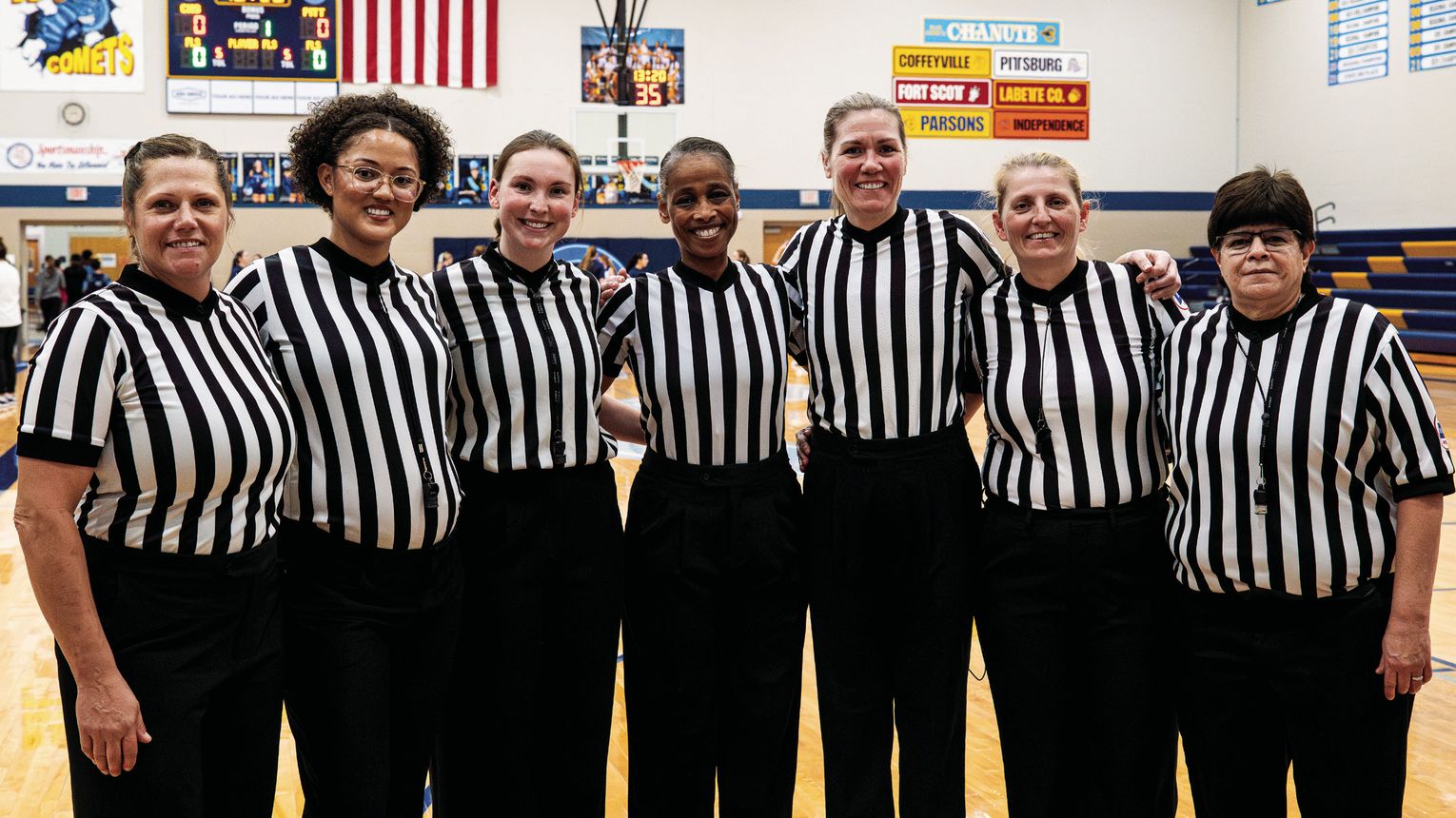 All-woman official crew a first in Kansas